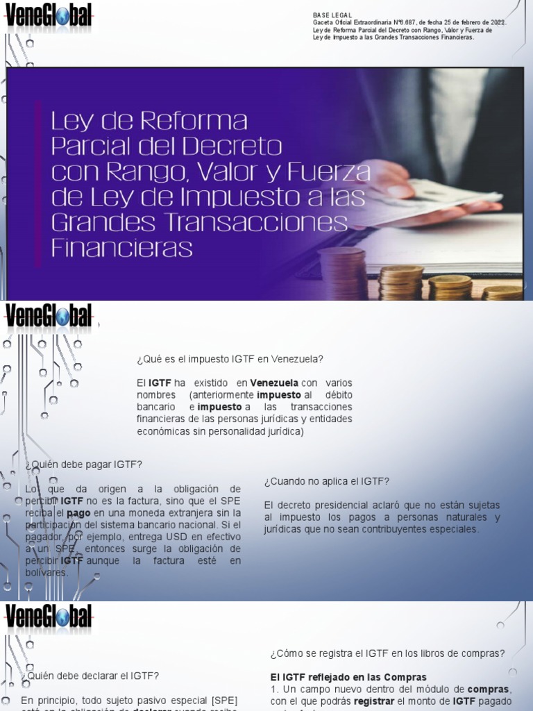 Guía sobre el Impuesto IGTF en Venezuela | PDF | Impuestos | Factura