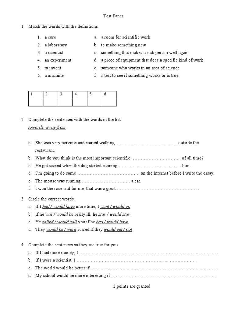 Science Vocabulary Practice | PDF