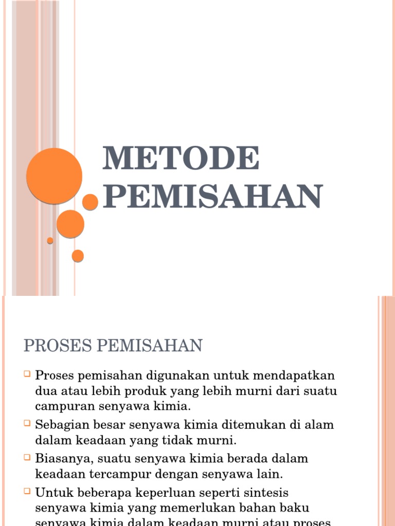 Metode Pemisahan | PDF