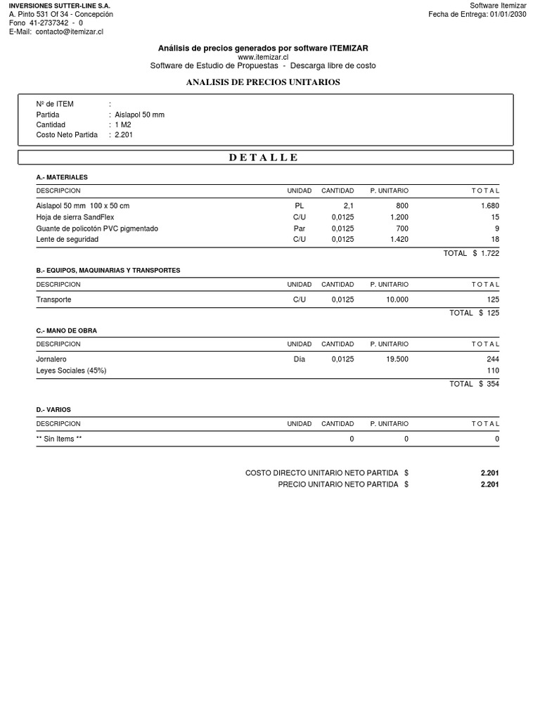 APU - Aislapol 50 MM | PDF