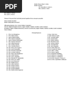 Entourage List | PDF