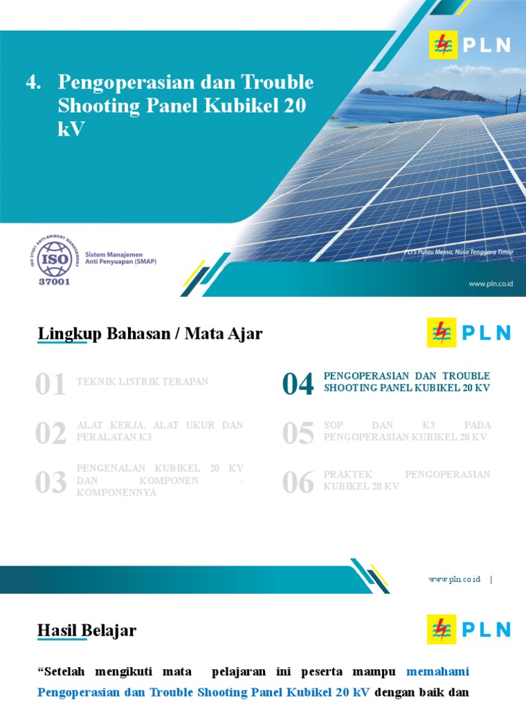 Pengoperasian dan Troubleshooting Kubikel 20 kV | PDF