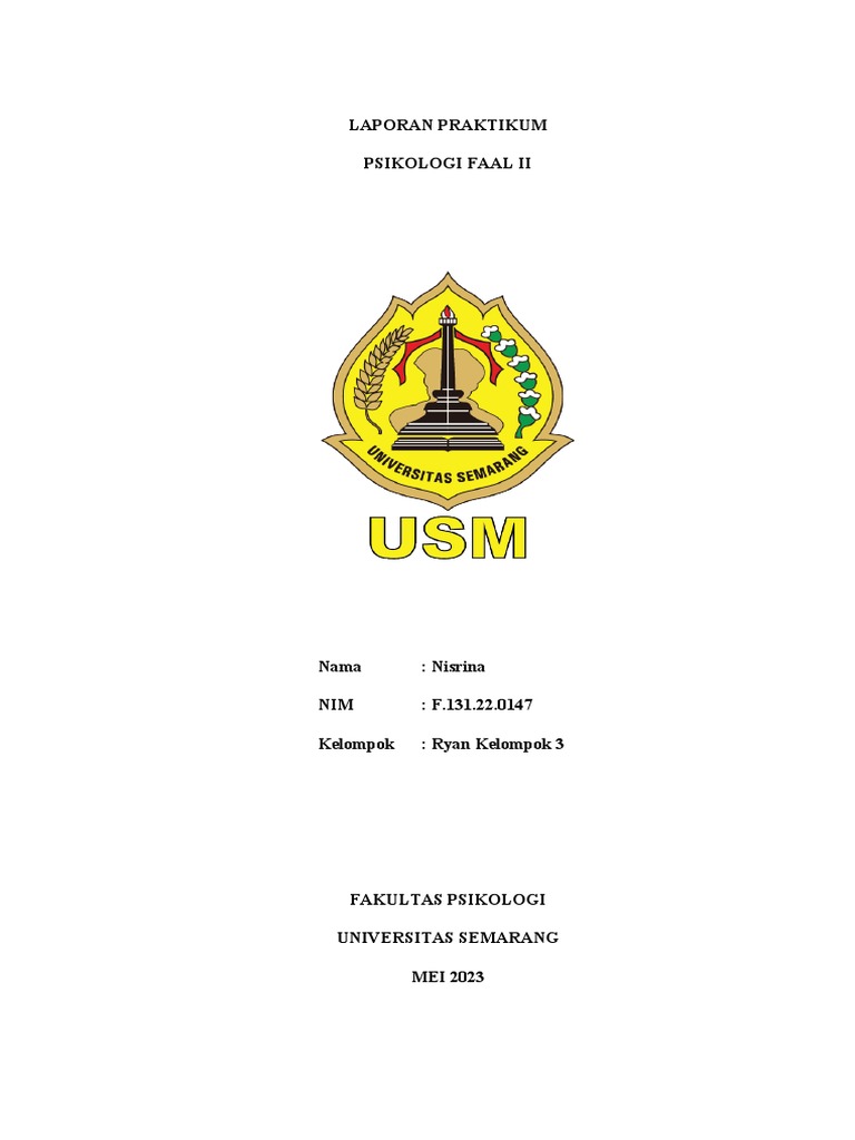 Laporan Praktikum Psikologi Faal I | PDF