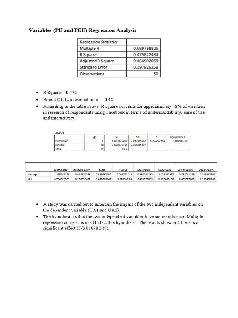 Regression Analysis | PDF