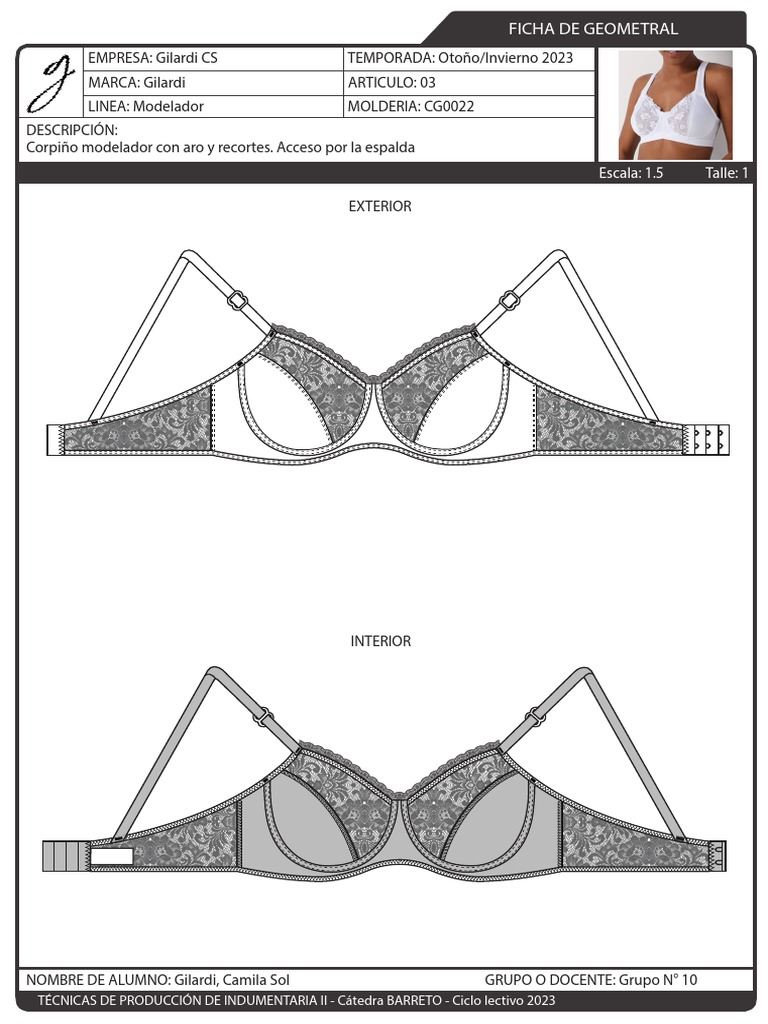 Geometral Corpiño | PDF