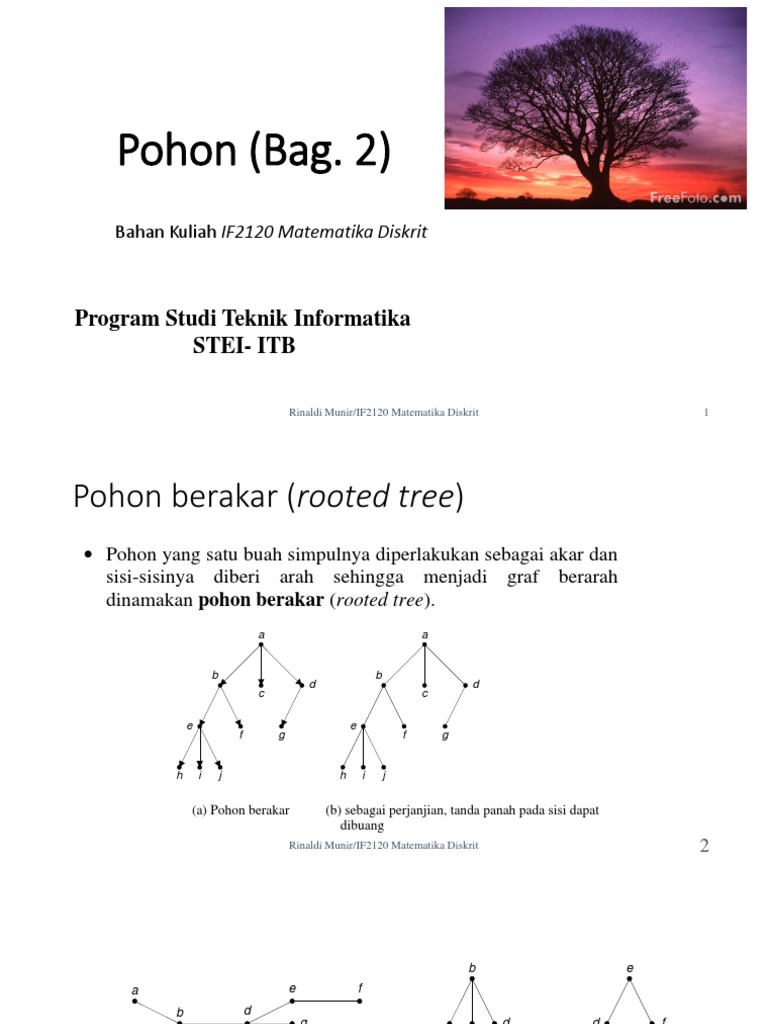 Kuliah 14 - 025 Pohon-2021-Bag2 | PDF