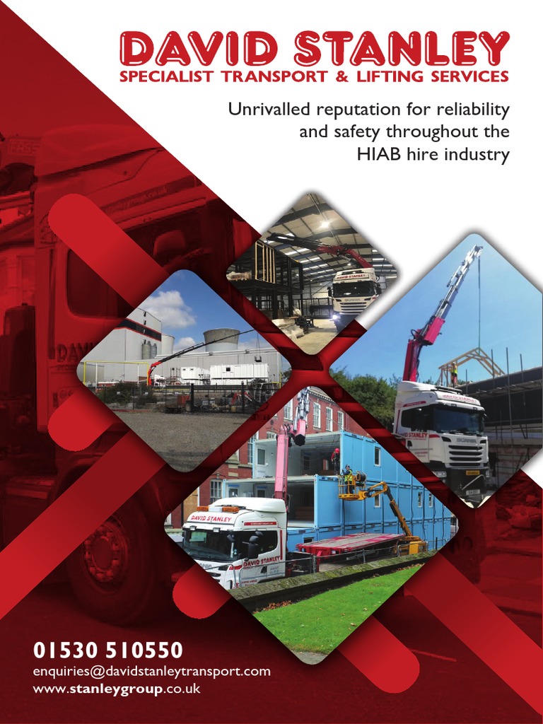 David Stanley A4 Brochure 19 DIGITAL | PDF | Crane (Machine) | Truck