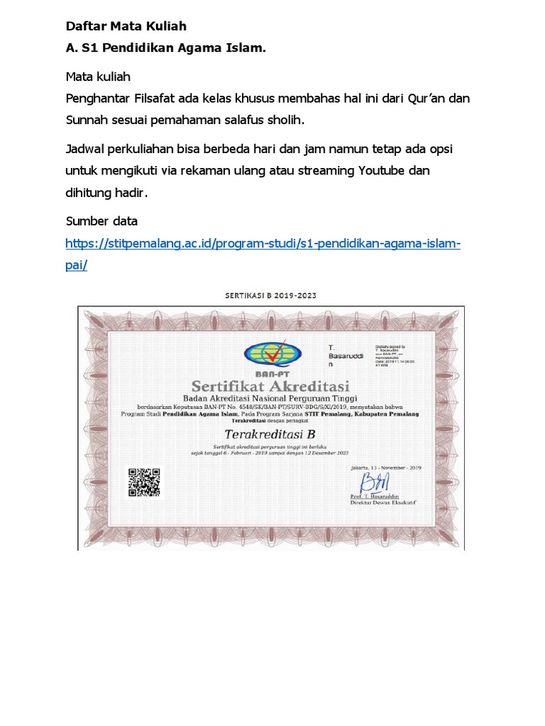 Kuliah Online S1 di Pemalang | PDF