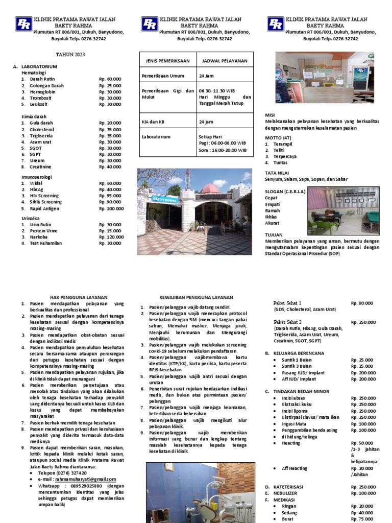 LEAFLET | PDF | Kesehatan Holistik