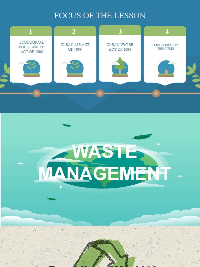 8 Environmental Principles Clean Air Act Clean Water Act | PDF | Waste ...