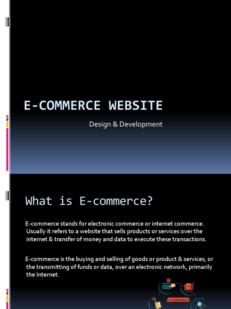 E-Commerce Website Design & Development Guide | PDF | E Commerce | Websites