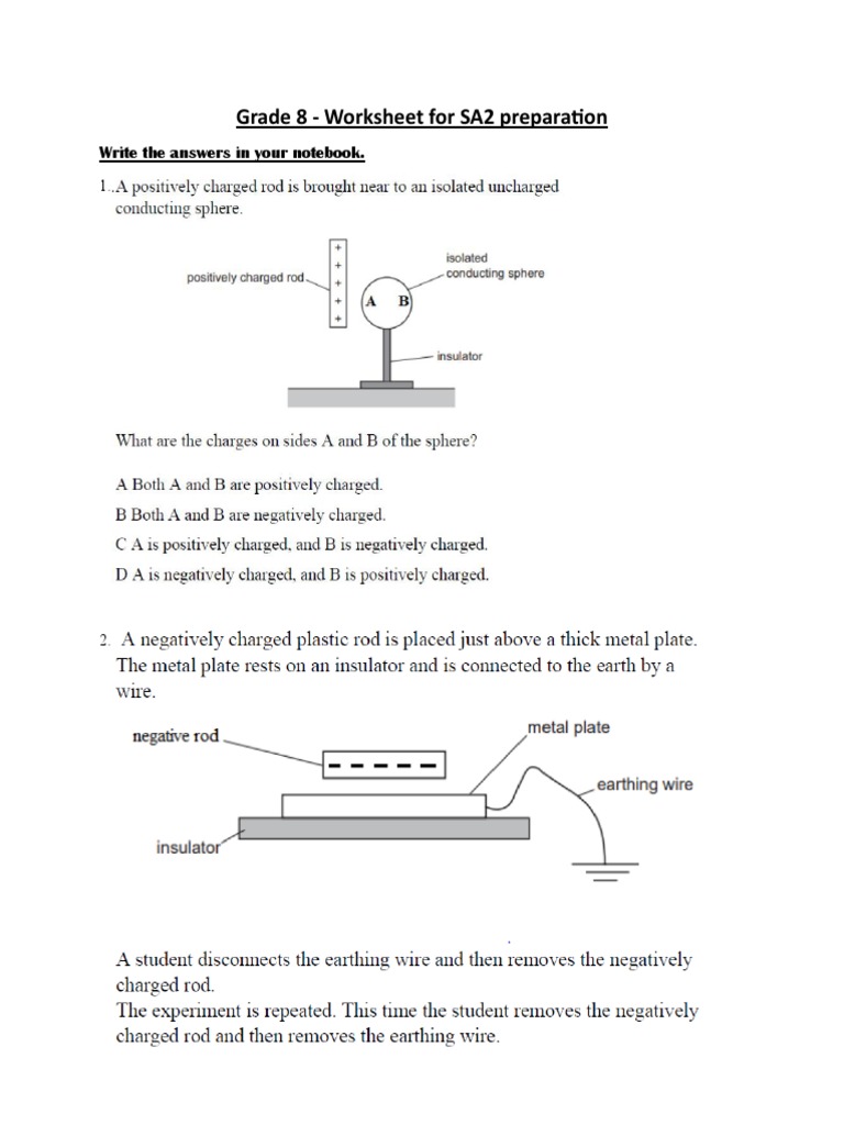 Grade 8 Revision Worksheet | PDF | Power Station | Fossil Fuel Power ...