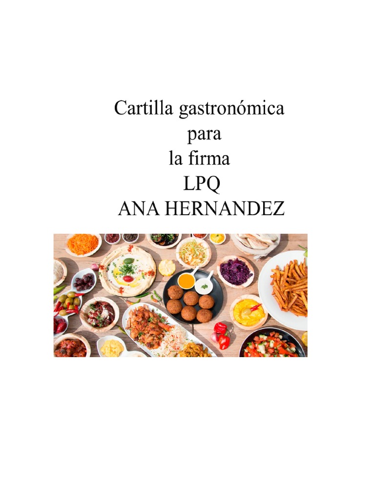 Cartilla de La Gastronomia Colombiana | PDF | Cocina latinoamericana | Comida y bebida