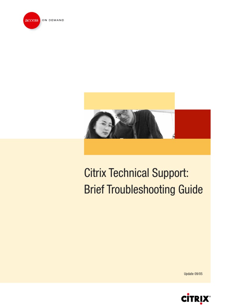 Citrix Support Troubleshooting Guide | PDF | Citrix Systems | Windows ...