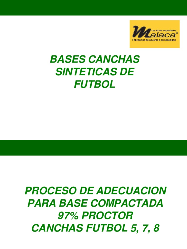 Compactacion Canchas Sinteticas 2022 | PDF | Materiales | Ciencias de la Tierra