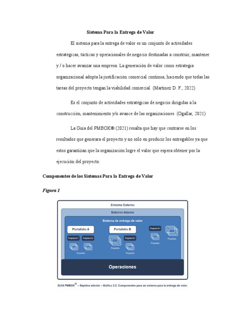 Sistema para La Entrega de Valor | PDF | Business | Negocios económicos