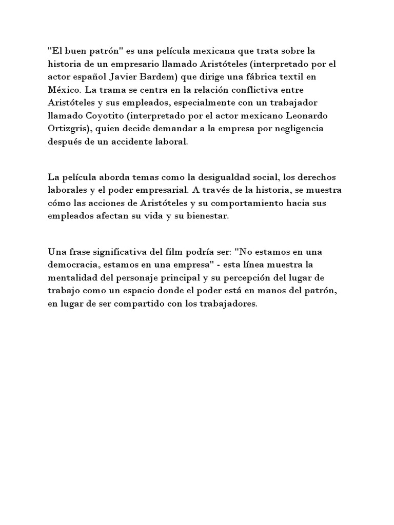 El Buen Patron | PDF | Política | Libros para adolescentes