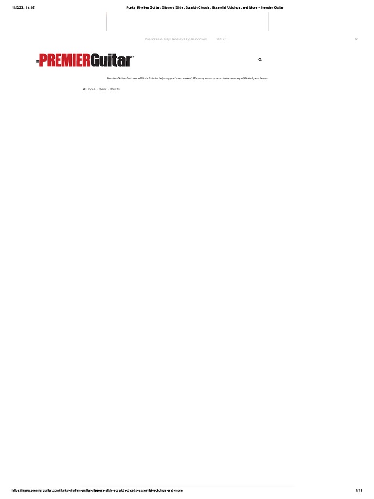 Funky Rhythm Guitar - Slippery Slide, Scratch Chords, Essential ...