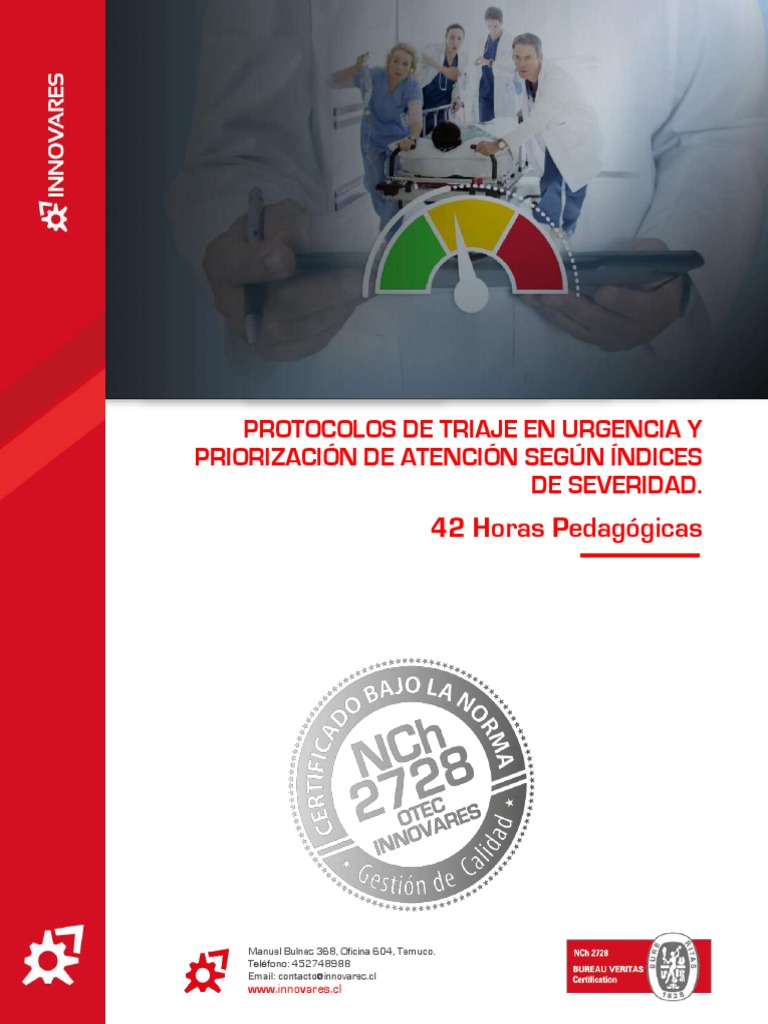Programa Curso E Learning Protocolos de Triage en Urgencia y Priorizacion de Atencion Segun ...