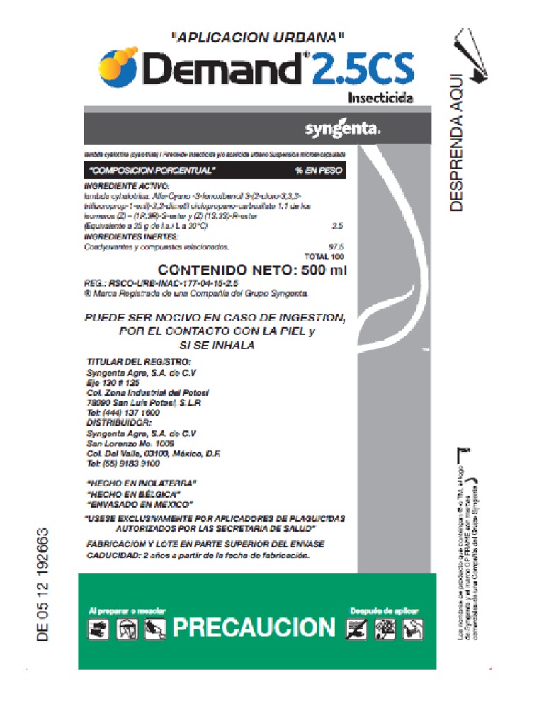 Etiqueta - Demand 2.5 - CS | PDF