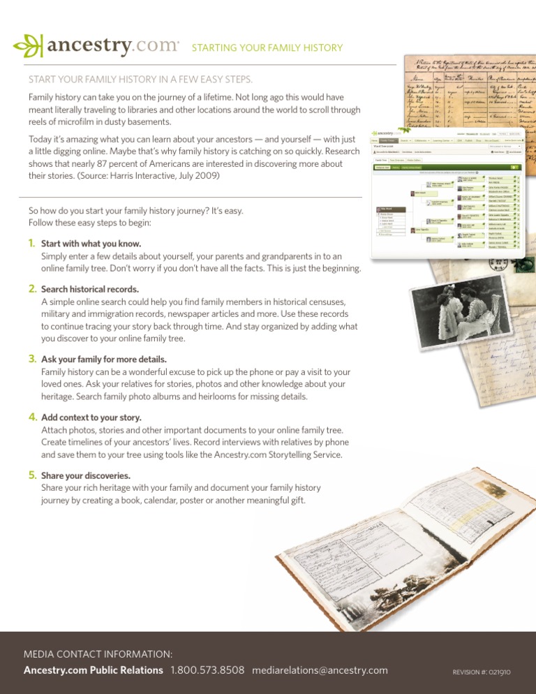 Easy Steps to Start Family History | PDF
