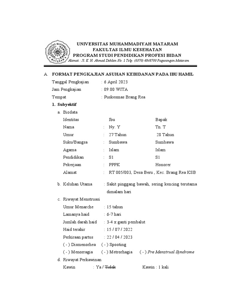 Askeb Ibu Hamil | PDF