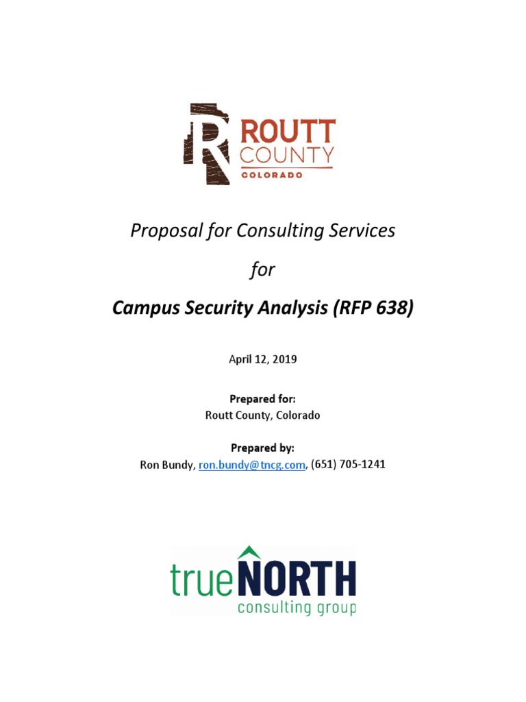 Proposal For Consulting Services For: Campus Security Analysis (RFP 638) | PDF | Computer ...