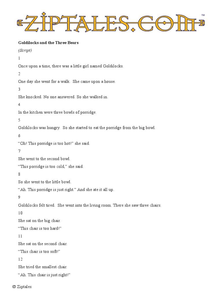 Goldilocks Script | PDF