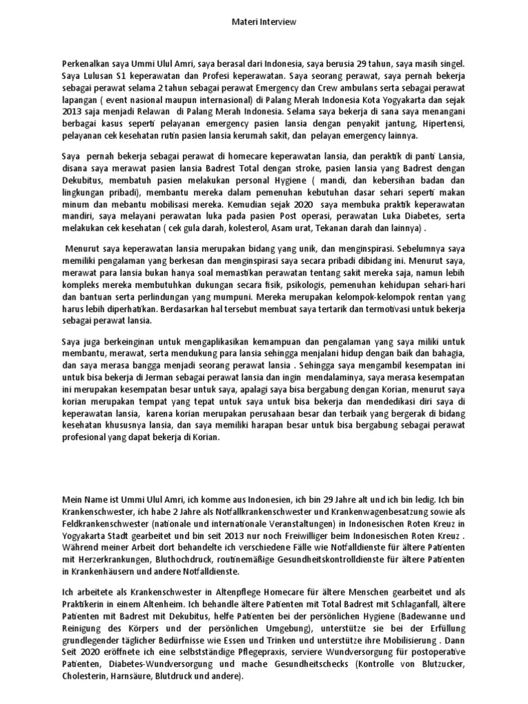 Interview Say-WPS Office - Ummi | PDF