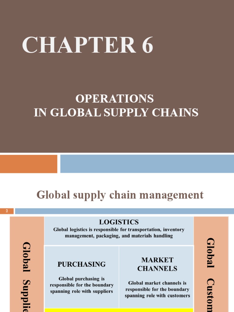 C6 Operations Pdf Supply Chain Quality Management