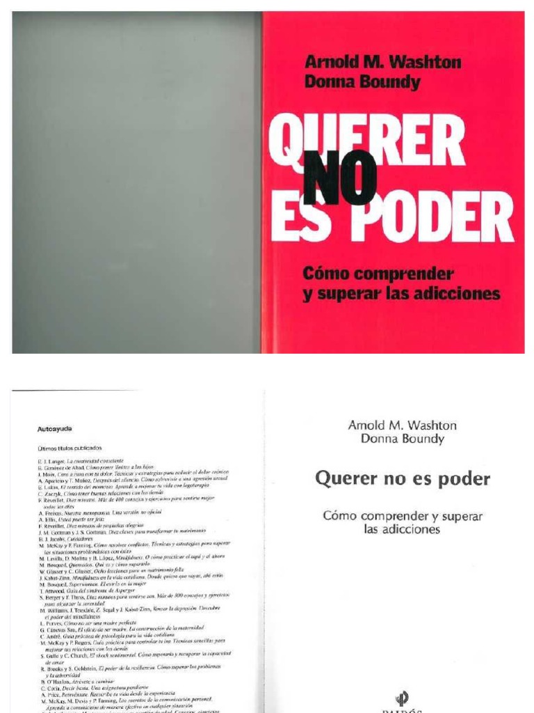 Querer No Es Poder - Arnold M Washton | PDF