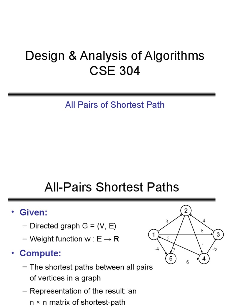 L14 Warshall Pdf Combinatorics Theoretical Computer Science