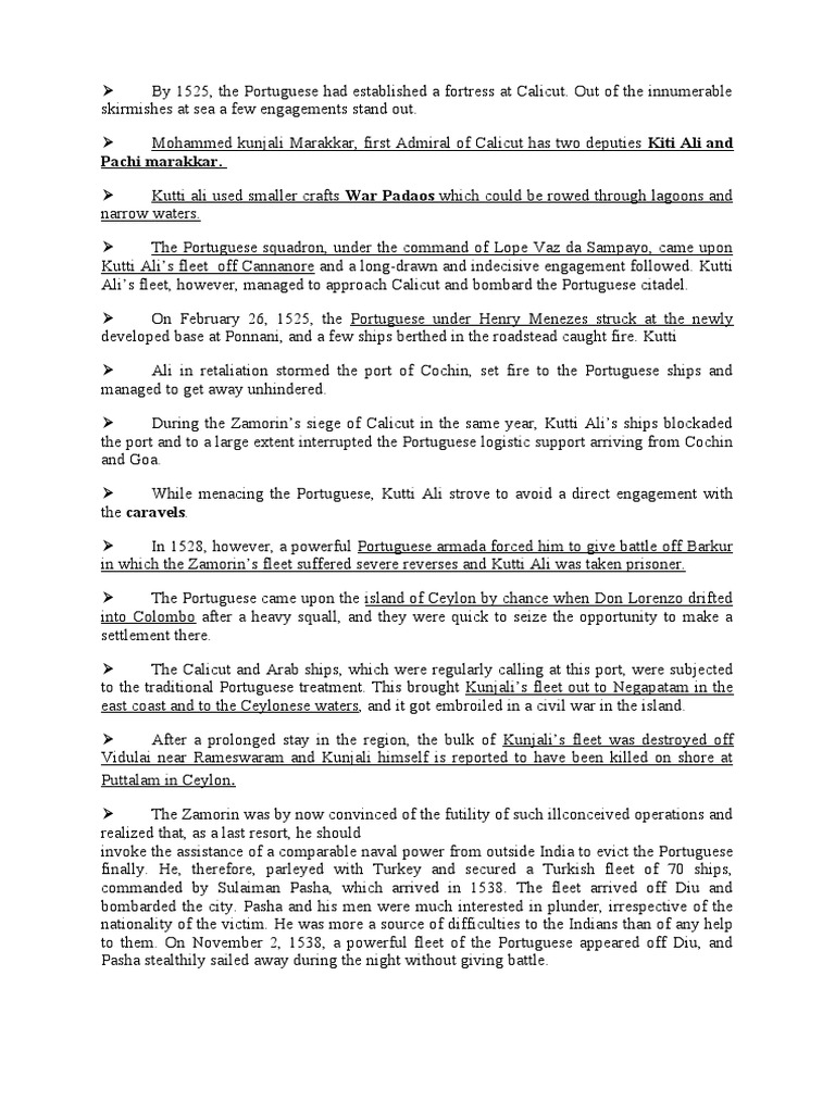 Kunjali | PDF | Warfare | Naval Warfare