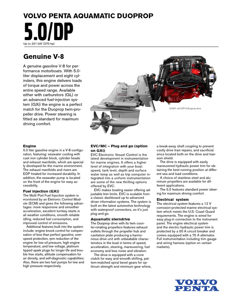 Volvo Penta 5.0 Gxi | PDF | Engines | Ignition System