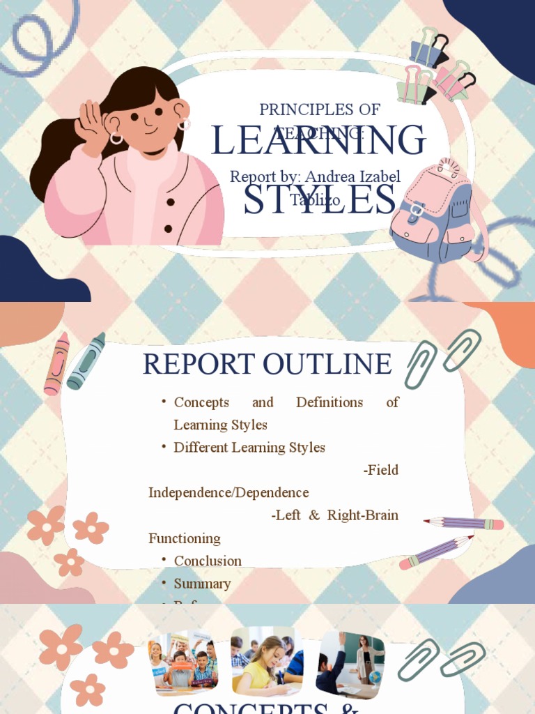 TABLIZO. Pricniples of Teaching-Learning Styles. PPT. The Teaching of ...