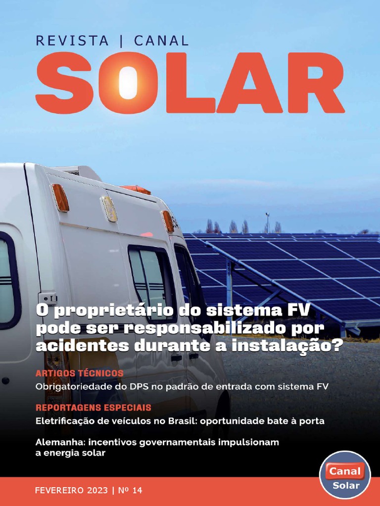 Revista Canal Solar 14a Edicao | Download grátis PDF | Energia solar ...