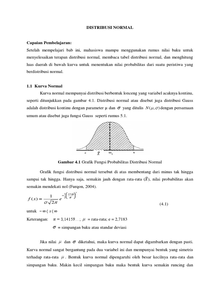 Modul Distribusi Normal | PDF