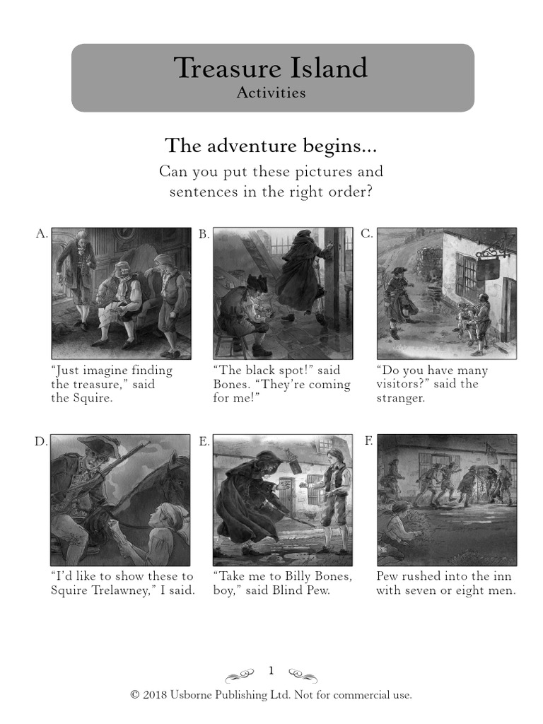 Treasure Island Character Activities Guide | PDF | Treasure Island ...