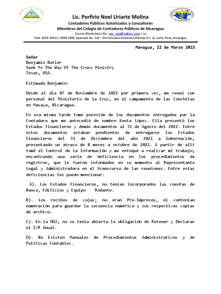 Carta Benjamin | PDF