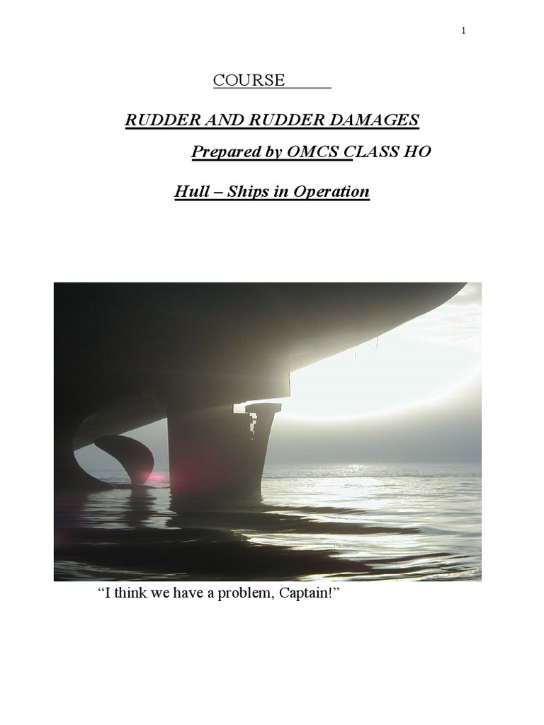 Rudder Course | PDF | Bearing (Mechanical) | Rudder