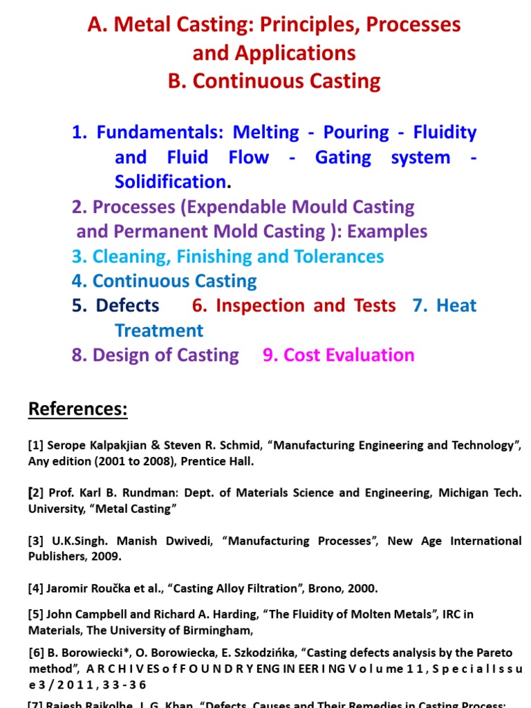 Casting 1 | PDF | Casting (Metalworking) | Casting