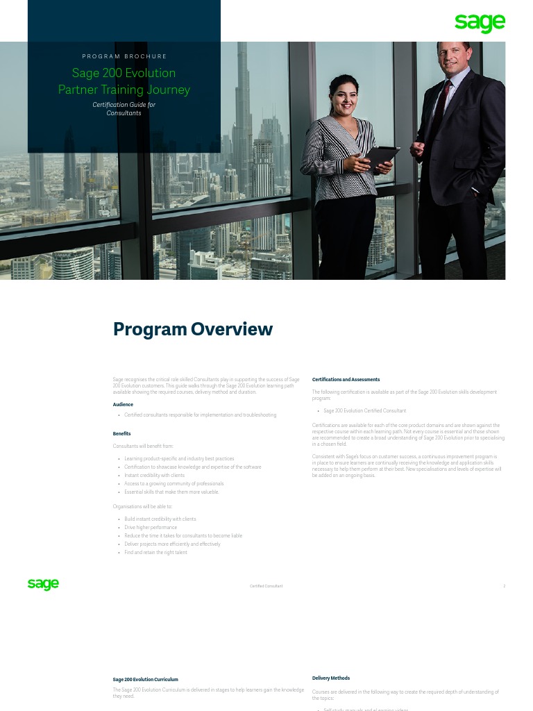 Sage 200 Evolution Training Journey | PDF | Consultant | Learning