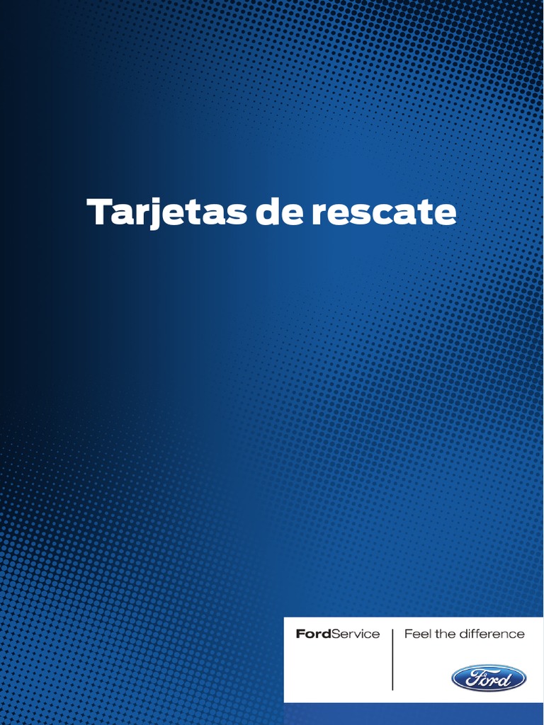 Tarjetas de Rescate Ford | PDF | Airbag | Vehículos