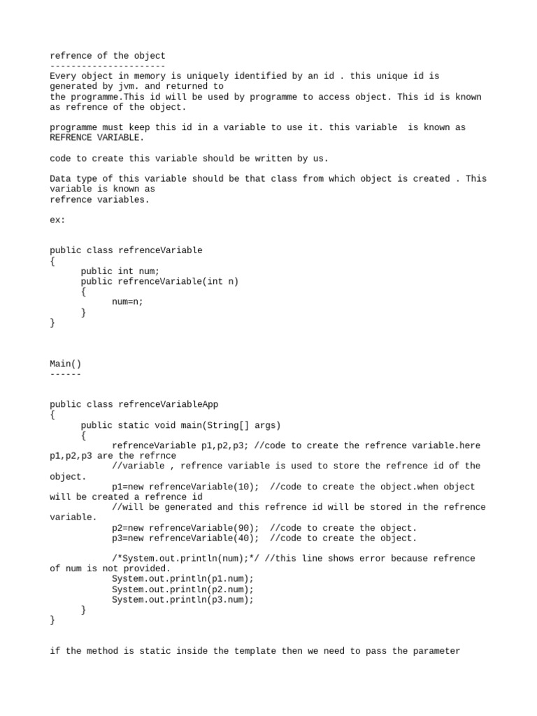 5.refrence Variable | PDF | Variable (Computer Science) | Programming
