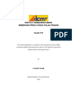 Contoh Report PSM Utem | PDF