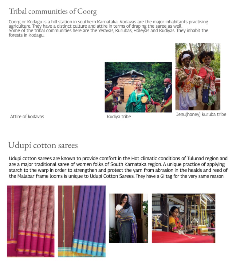 Tribal Communities and Attire of Coorg | PDF