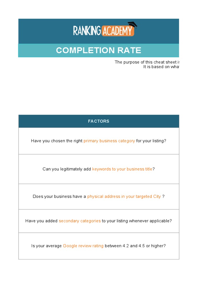 Google Business Profile SEO Cheat Sheet 2022 | PDF | Search Engine Optimization | Internet ...