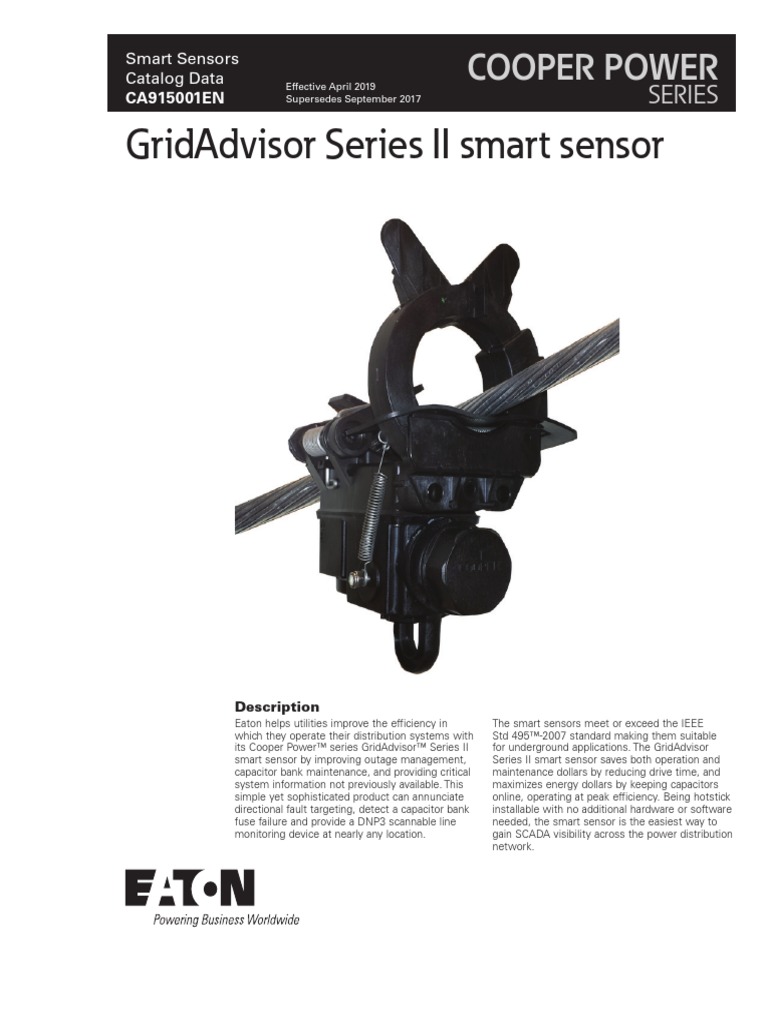Gridadvisor Series II Smart Sensor Catalog Ca915001en | PDF | Computing | Electromagnetism
