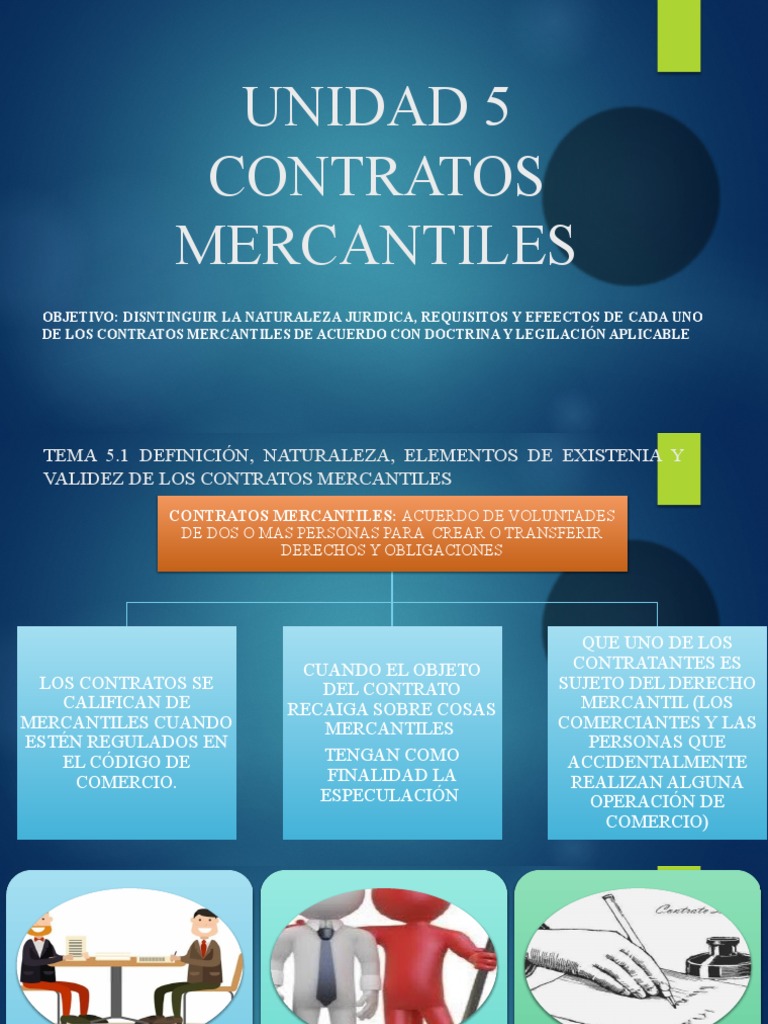 Contratos Mercantiles: Naturaleza y Clasificación | PDF | Pagos | Seguro