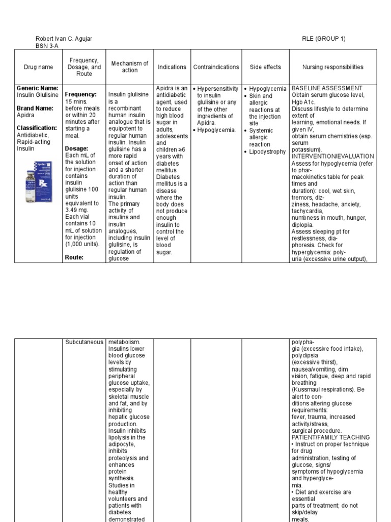 Apidra | PDF | Insulin | Hypoglycemia